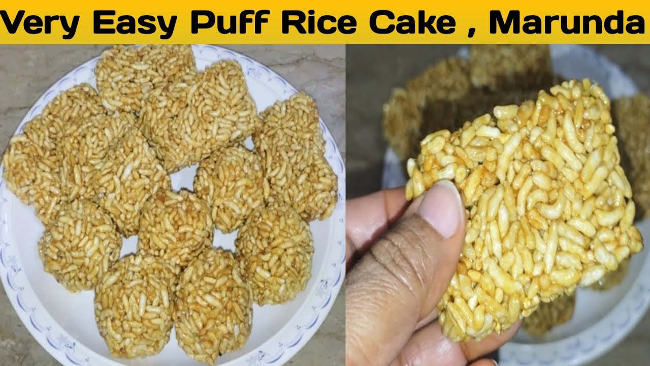 Puff Rice Cake, Marunda by seemeAnsari | Murmura Chikki | Puff Rice ...