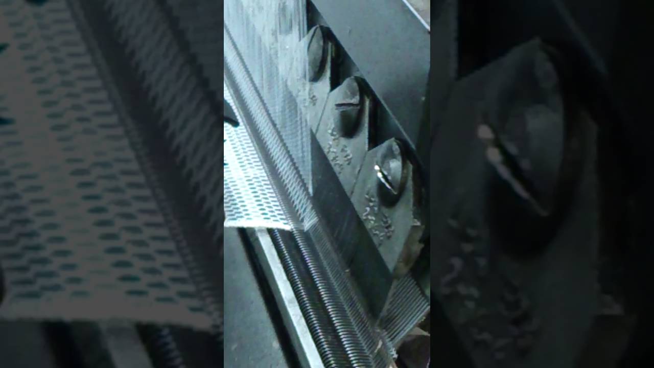 Knitting action of Tricot machine 1 - YouTube