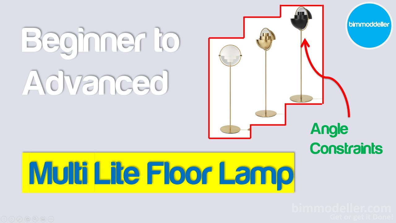 Image to Revit Parametric family Multi Lite Floor Lamp Revit Family ...