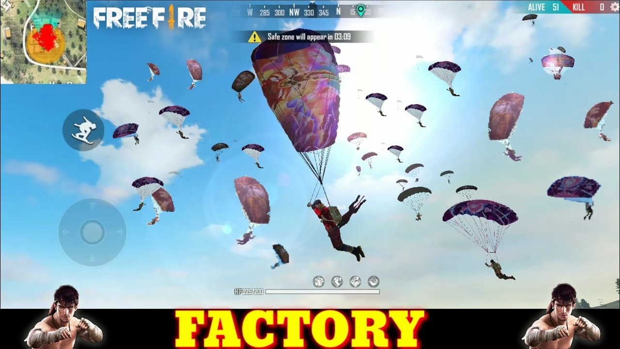 FREE FIRE FACTORY FIGHT - FF FIST FIGHT ON FACTORY ROOF - FACTORY FREE ...