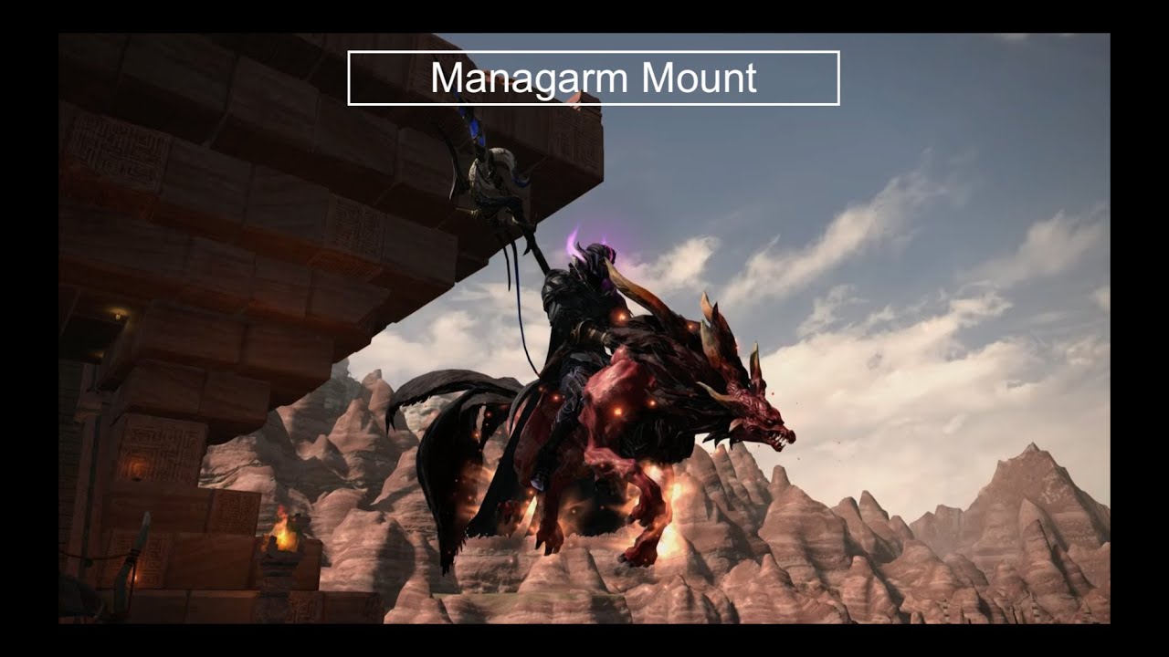 Final Fantasy XIV - Managarm Mount - YouTube
