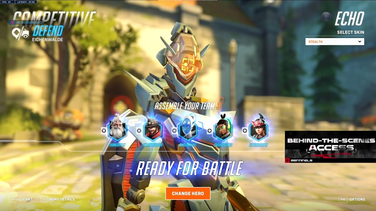 20k Dmg Insane Echo Surefour Echo Ashe Cassidy Gameplay Overwatch