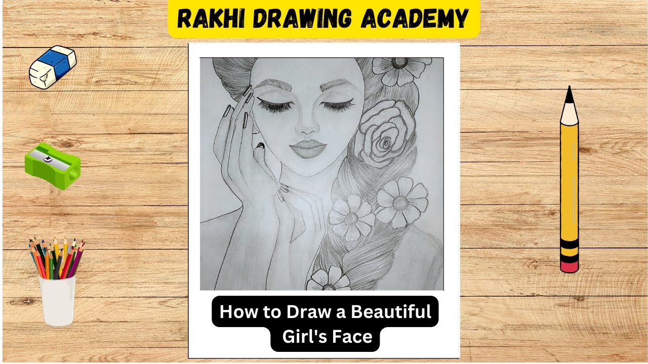 How to Draw a Beautiful Girl's Face || Queen || Creative Drawing ...