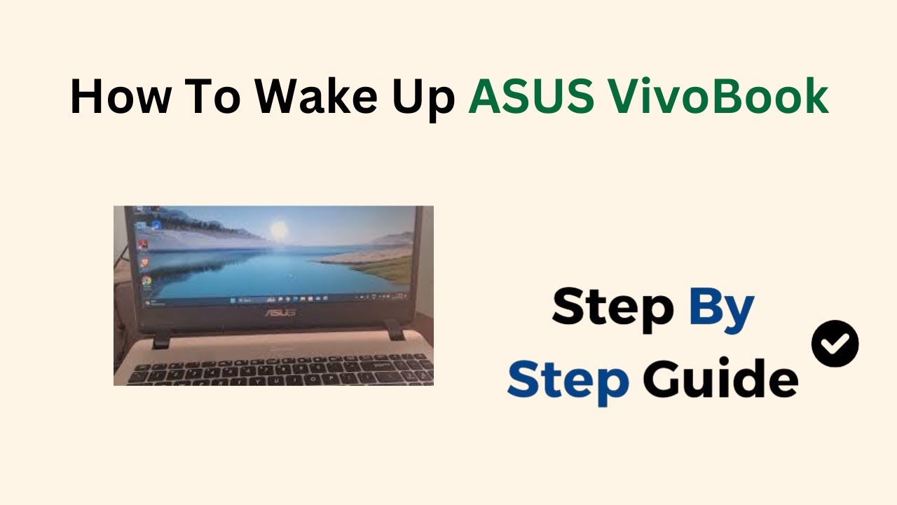 How To Wake Up ASUS VivoBook - YouTube