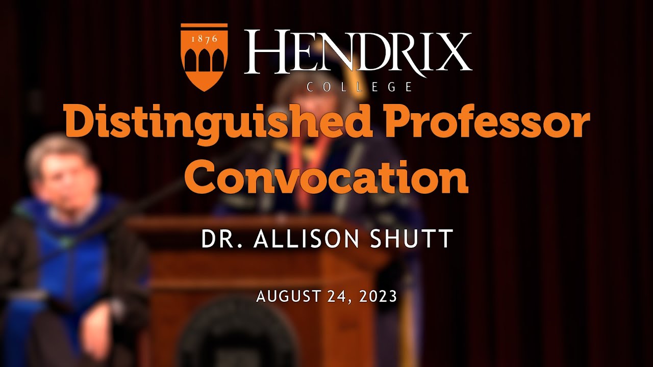 2023 Distinguished Professor Convocation - Dr. Allison Shutt - YouTube