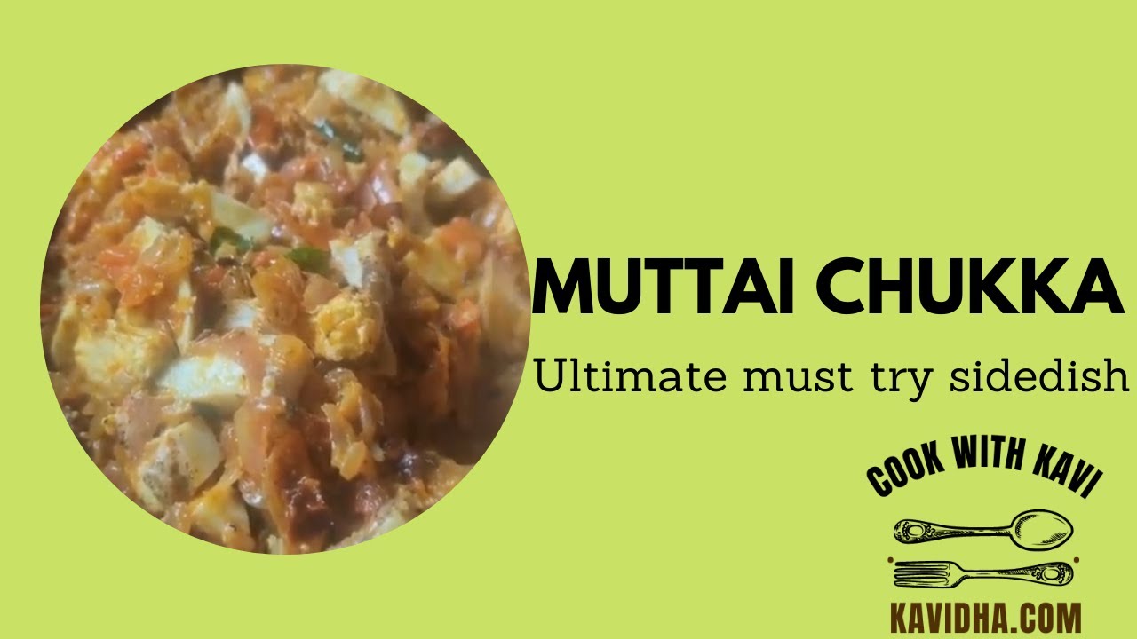 How to make muttai chukka /simple muttai chukka/kavidha creation - YouTube