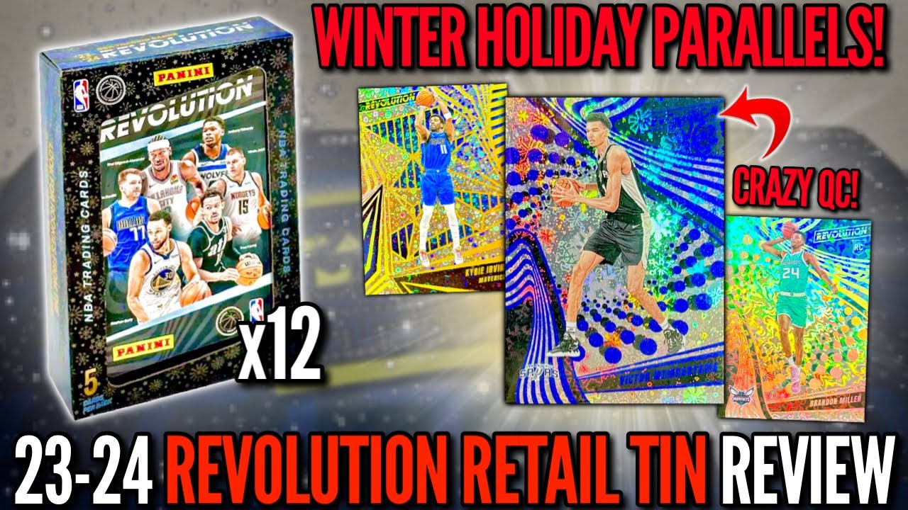 BRAND NEW WINTER HOLIDAY TINS (CRAZY QC)! 😮 ️ 2023-24 Panini Revolution ...