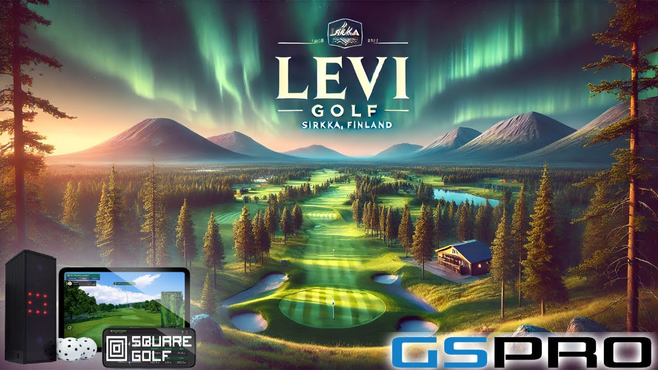 UNREAL GRAPHICS ★ Levi Golf ★ on GSPro and Square Golf Launch Monitor ...