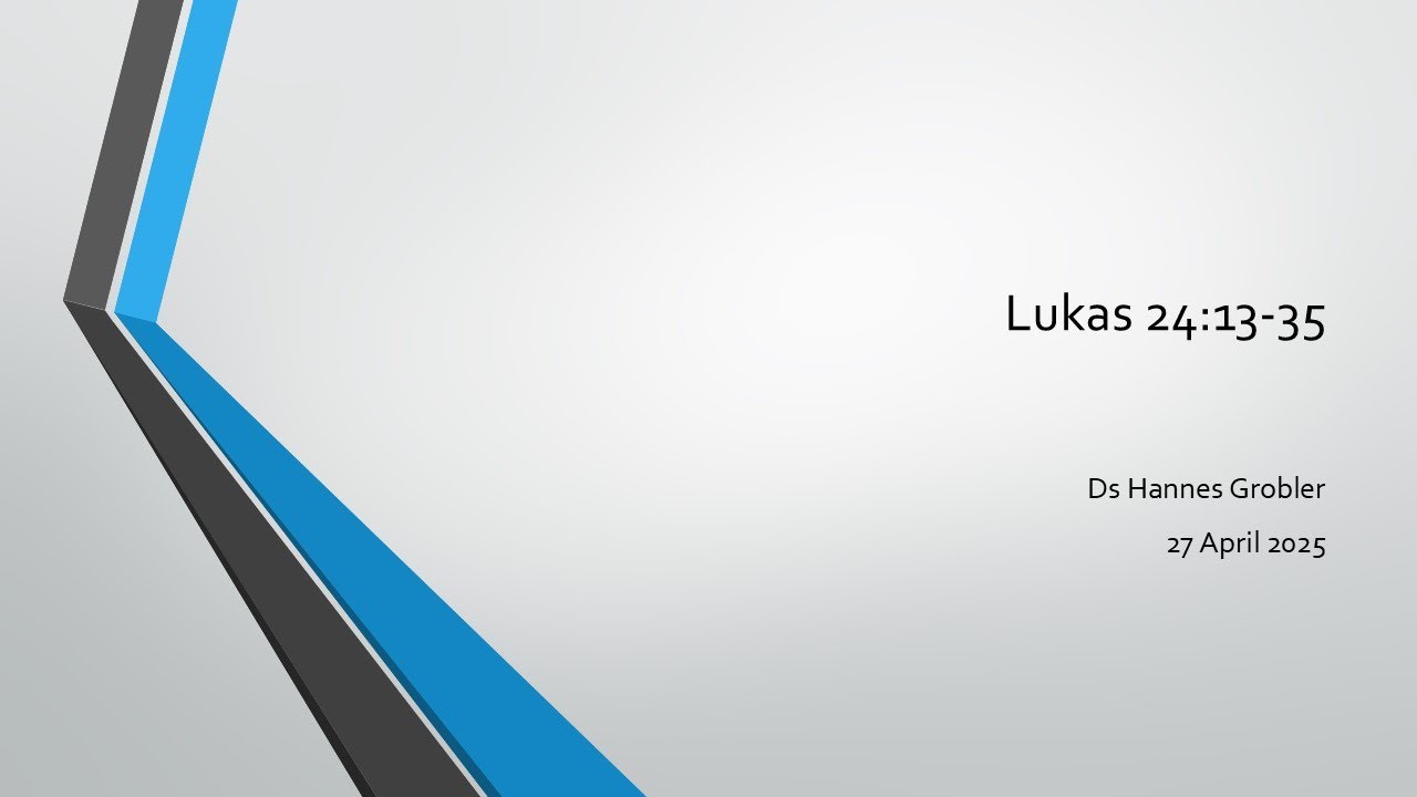 Waar is die Here nou? | 27 April 2025 | Ds Hannes Grobler - YouTube