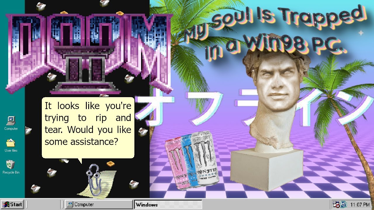 My Soul Trapped In A Win98 PC. - YouTube