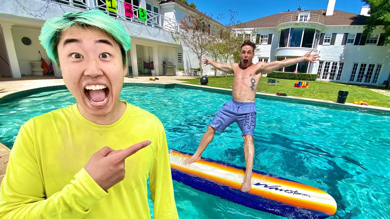LAST TO LEAVE THE POOL WINS $10,000 PART 2 - YouTube