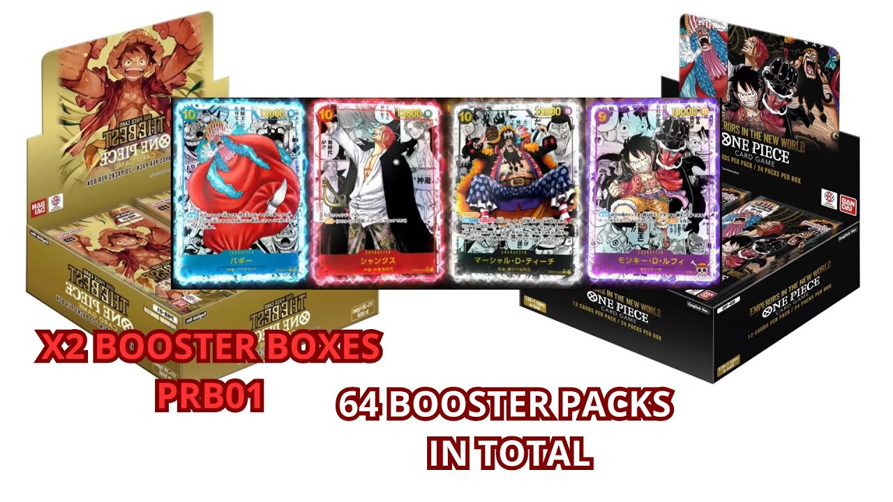 Abriendo 2 Booster boxes de One Piece PBR01 y un booster box de OP09 ...