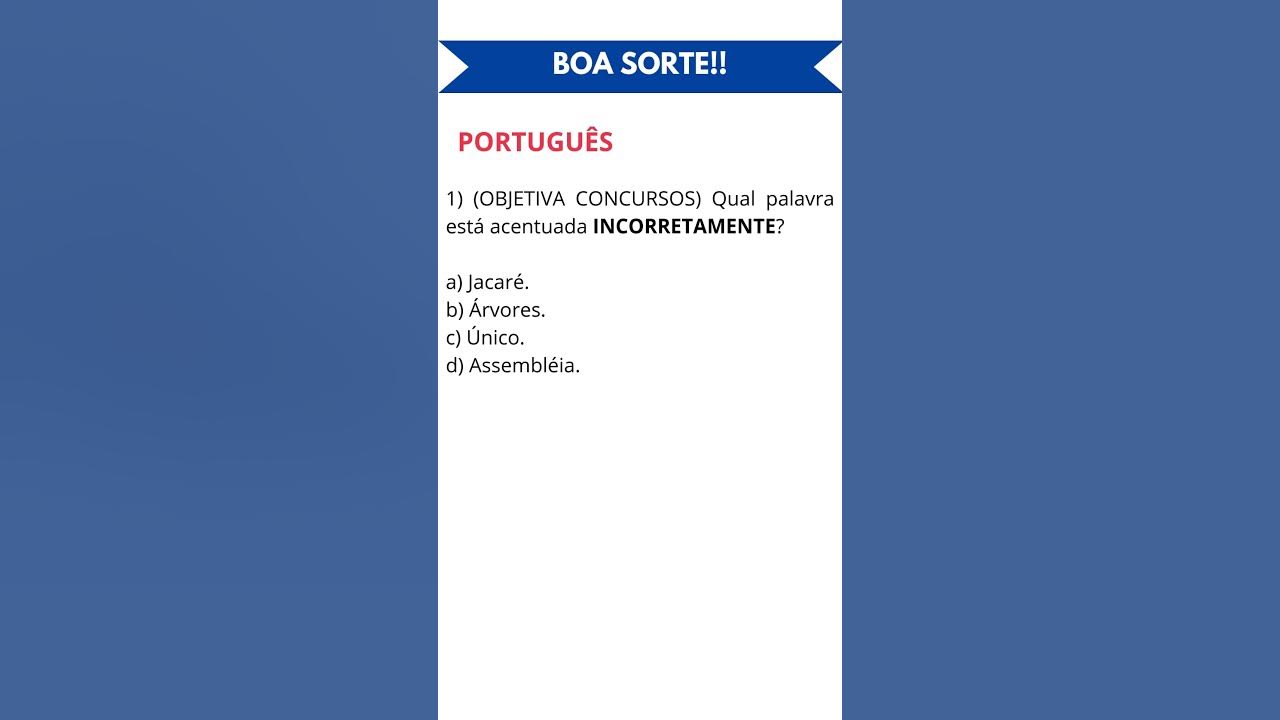 Português - Objetiva Concursos - YouTube