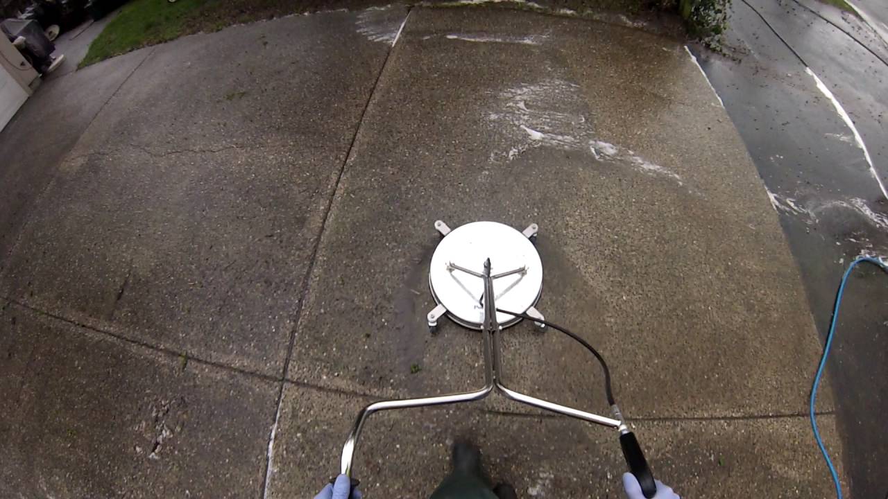 Cleaning Exposed Aggregate Driveway - YouTube