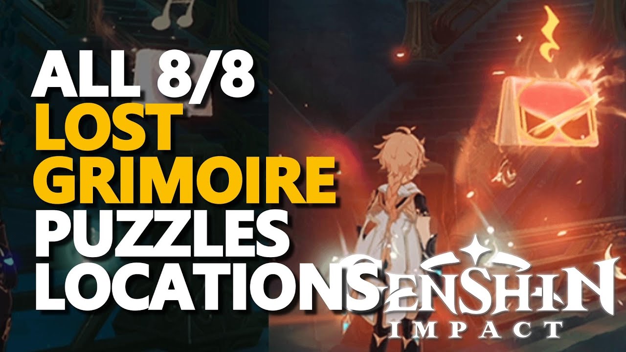 All Lost Grimoire Locations Genshin Impact - YouTube