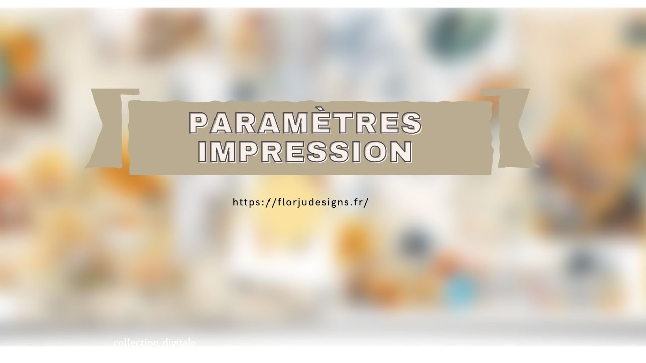 Paramètres d impression, quelques réglages - YouTube