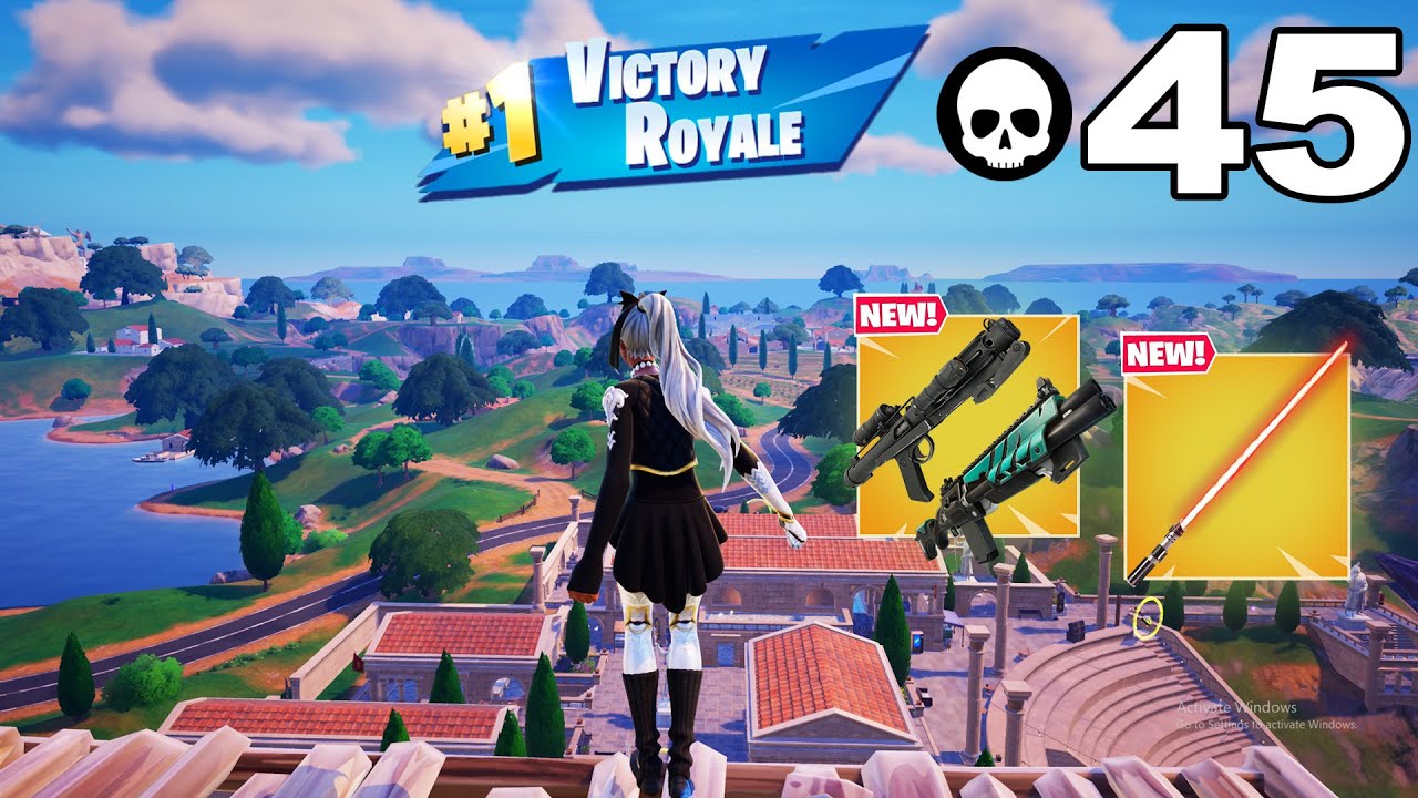 45 Elimination Solo Vs Squads Wins Gameplays (Fortnite NEW Chapter 5 ...