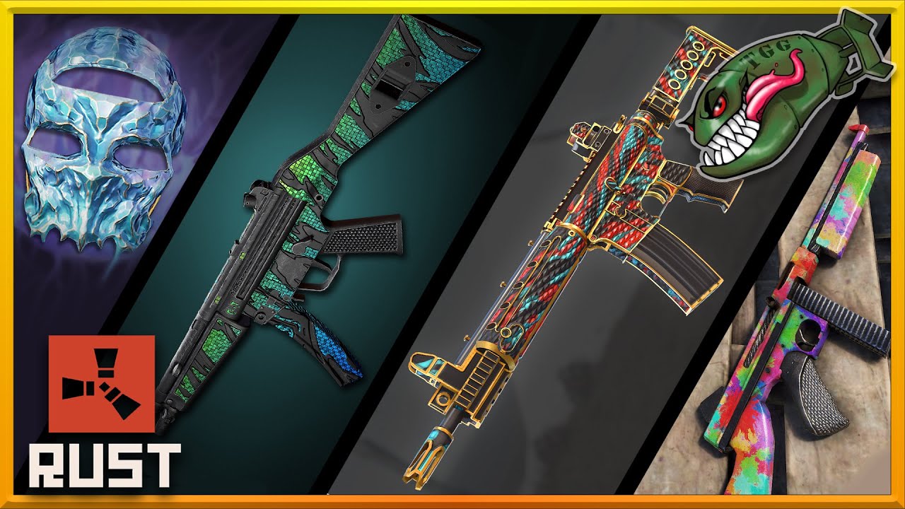 Rust Top Skins | Corrupted Roadsign Gloves & Kilt, Golem HQM, Toy M249 ...