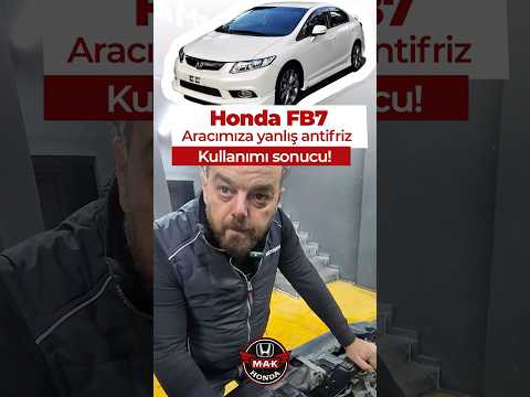 Honda Civic FB7 aracımıza yanlış antifriz kullanımı sonucu oluşan korozyonu gözler önüne serdik.