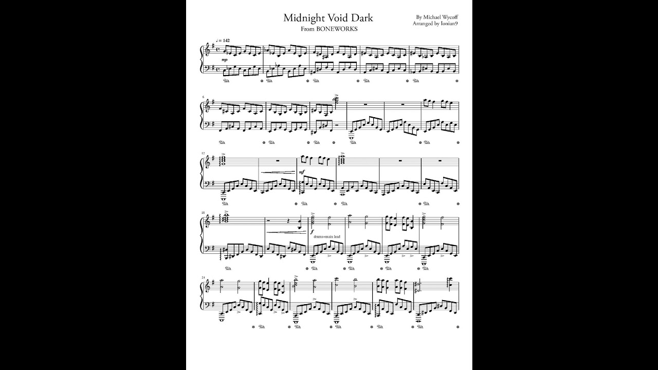 Boneworks - Midnight Void Dark (Piano Arrangment) - YouTube