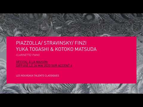 RÉCITAL À LA MAISON - Piazzolla, Stravinsky, Finzi (Y. Togashi, clarinette/ K. Matsuda, piano)