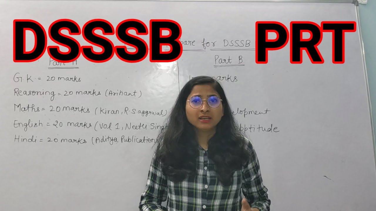 DSSSB PRT 2023 Booklist and exam pattern | How to prepare for DSSSB PRT ...