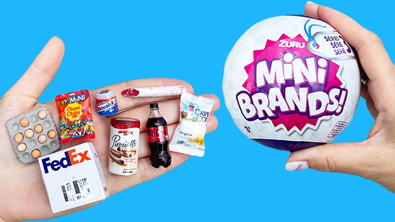 Unboxing mini brands and How to make Easy Miniature crafts !!! - YouTube