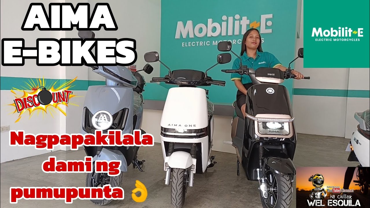 BAGONG TUKLAS NA E-BIKE SHOP | AIMA E-BIKES IBA ANG PORMA MY IBUBUGA | MOBILIT-E - YouTube