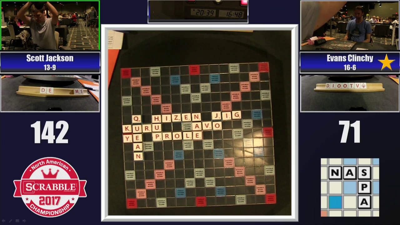 2017 National Scrabble Championship Round 23 - YouTube