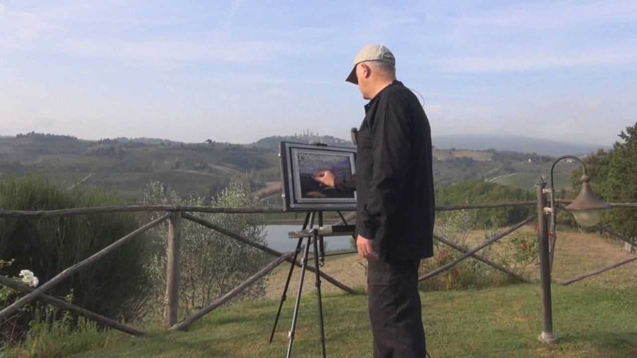 Morning Mist Tuscany Trailer. Pastel painting by Michael Goff, www ...