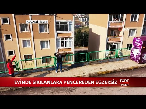 Evinde Sıkılanlara Pencereden Egzersiz