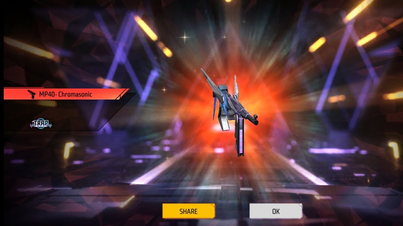 New Evo MP40 2.0 Full Max Free Fire || One Spin Trick Evo MP40 || FF ...