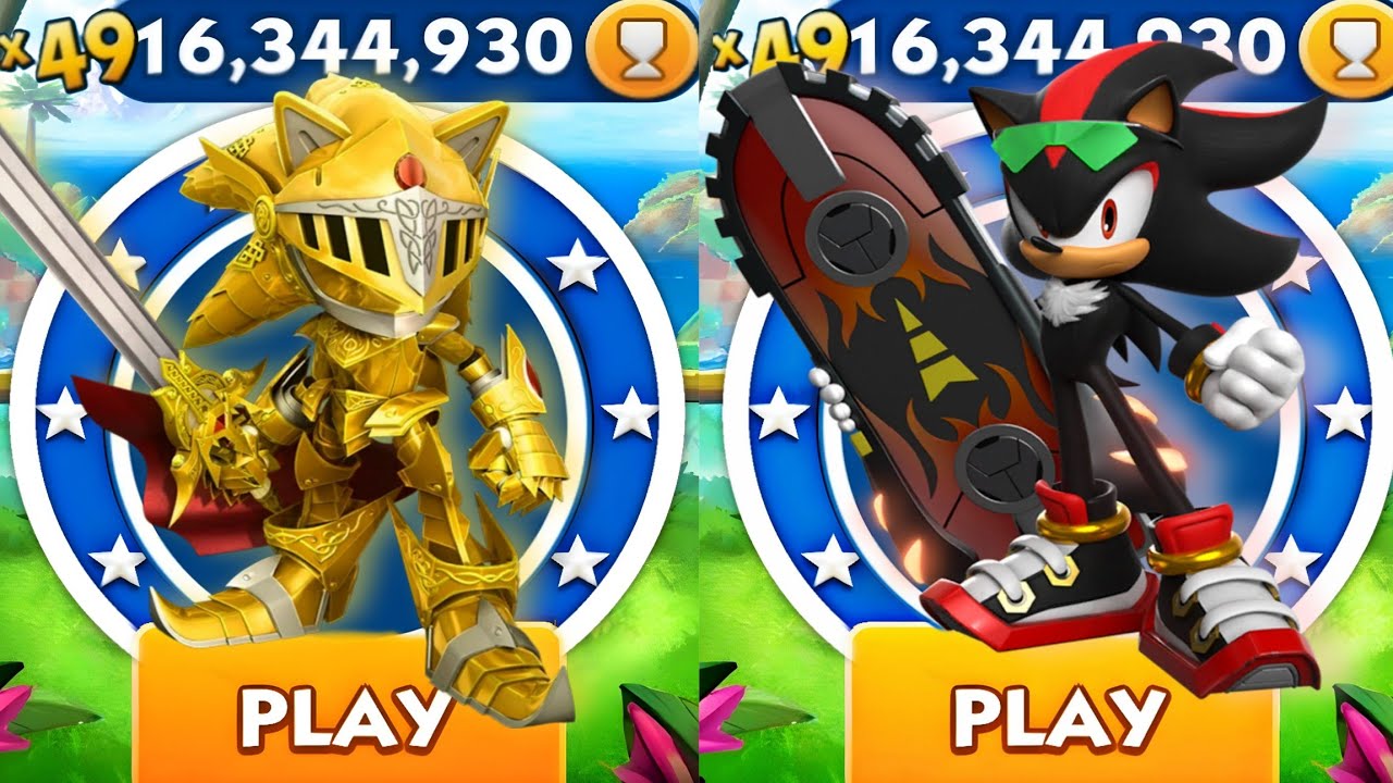 Sonic Dash - Excalibur sonic vs Extreme Gear Shadow.All Bosses Zazz ...