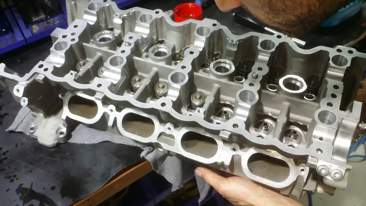 MB M157 intake/exhaust valves installation - YouTube