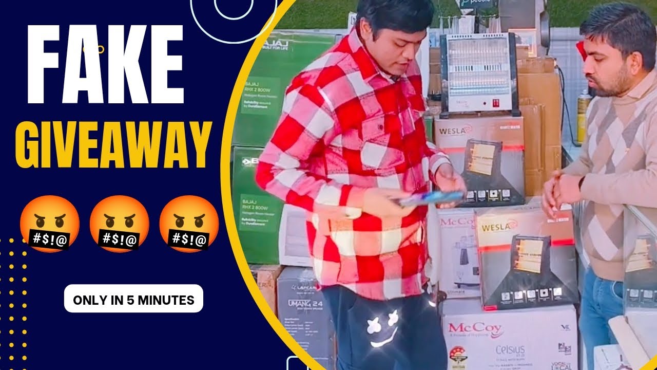 Fake giveaway 🤬🤬🤬 | winner 🏆🏆🏆 #giveaway #viral - YouTube