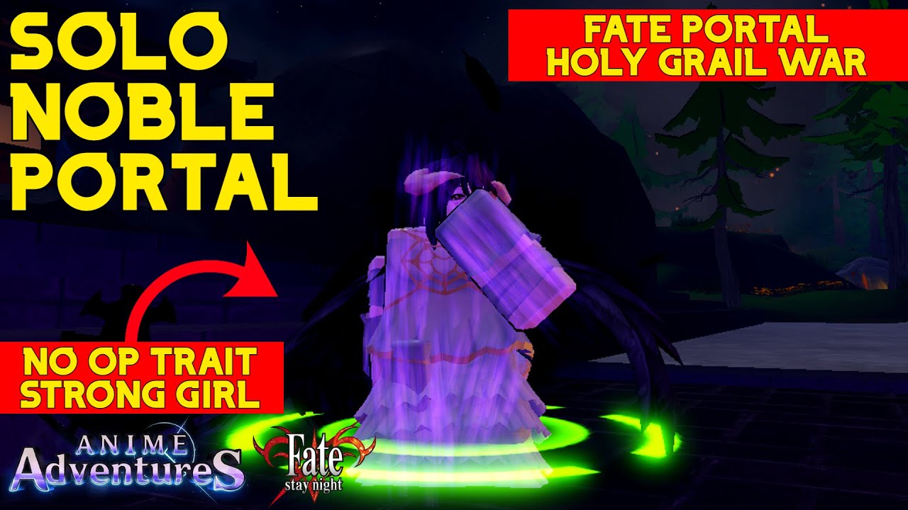 SOLO PORTAL NOBLE ( ALBEDO ) | ROBLOX ANIME ADVENTURES INDONESIA - YouTube