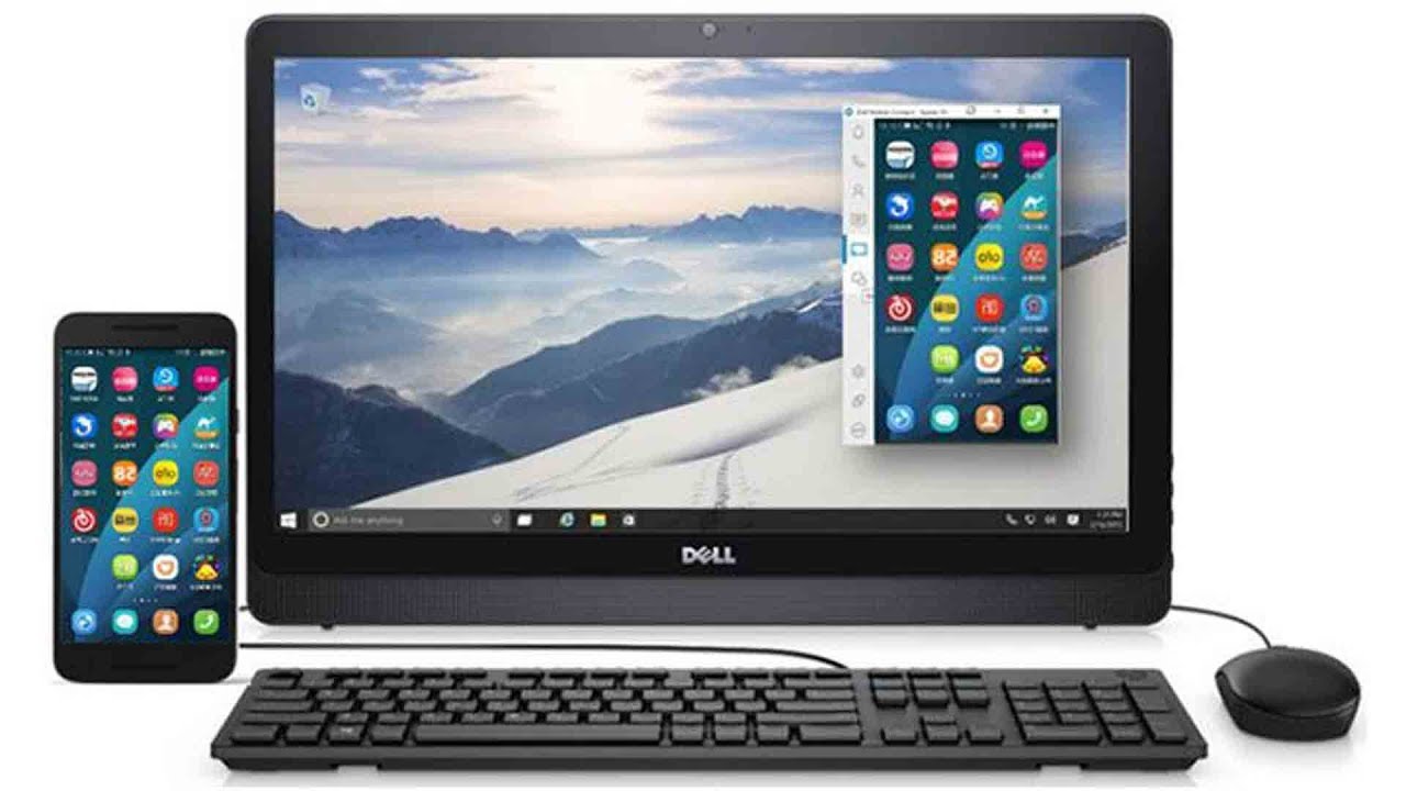 Dell Mobile Connect lets you check your phone on your laptop - YouTube