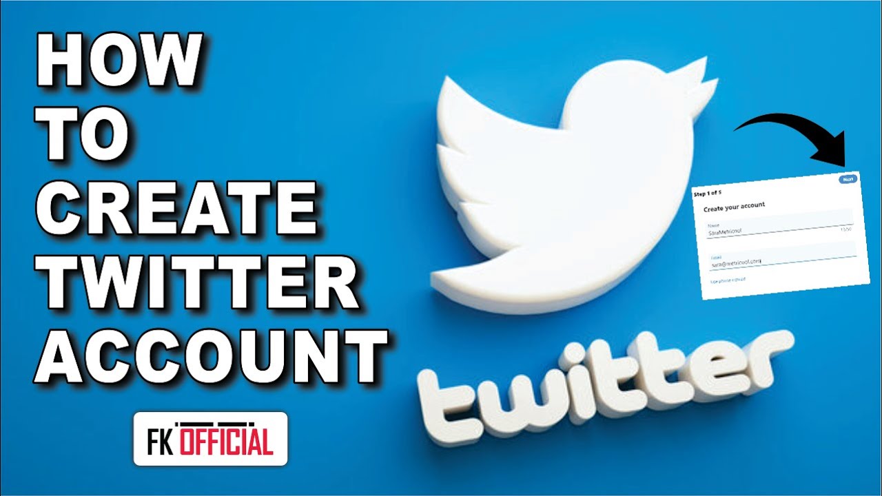 How To Create Twitter Account - YouTube