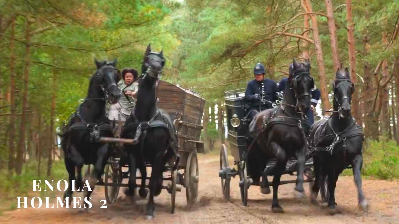 Prison Guards Chase Scene | ENOLA HOLMES 2 | MOVIE PERKS - YouTube