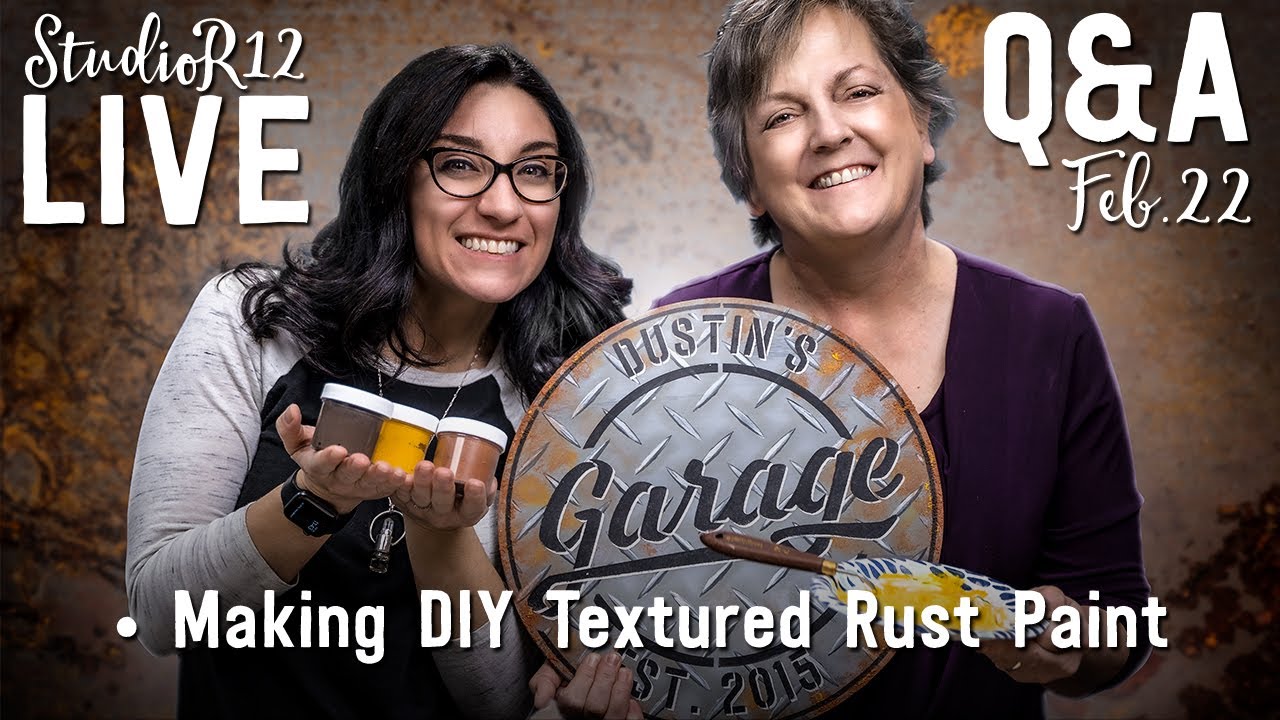 How to Make DIY Textured Rust Paint | Q&A with Patty and Kari G. - YouTube