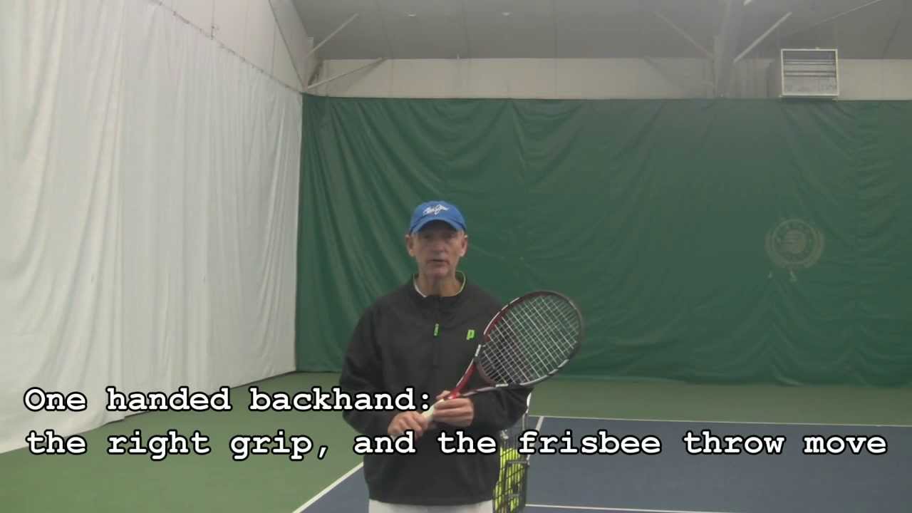 Backhand explained - One handed backhand - YouTube