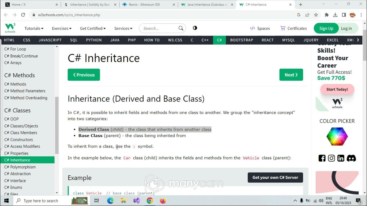 Solidity Part 21 - Inheritance - YouTube