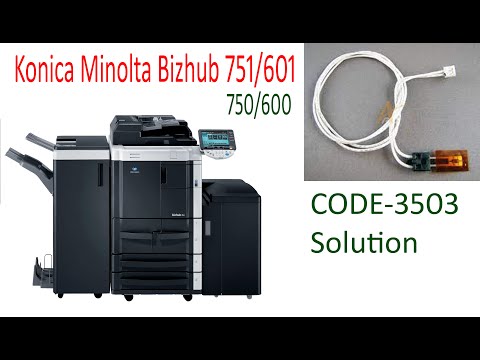 Konica Minolta Bizhub 751 Code 3503 Solution - YouTube