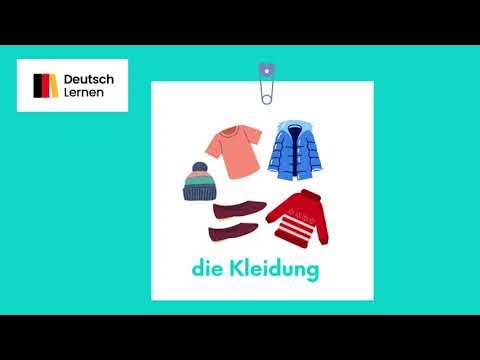 Goethe Zertifikat A1 Start Deutsch 1 Wortschatz die Kleidung - YouTube