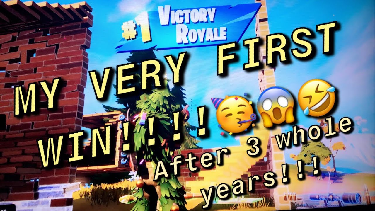 MY VERY first win on fortnite ! - YouTube