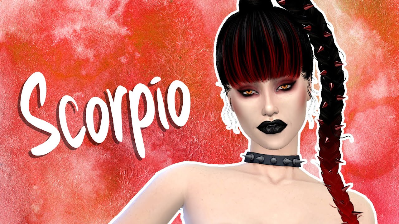 SCORPIO | The Sims 4 Zodiac | CAS - YouTube