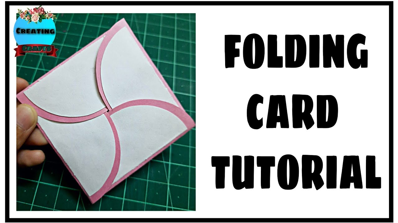 FOLDING CARD TUTORIAL || Handmade Craft Ideas || @creatingcrafts - YouTube