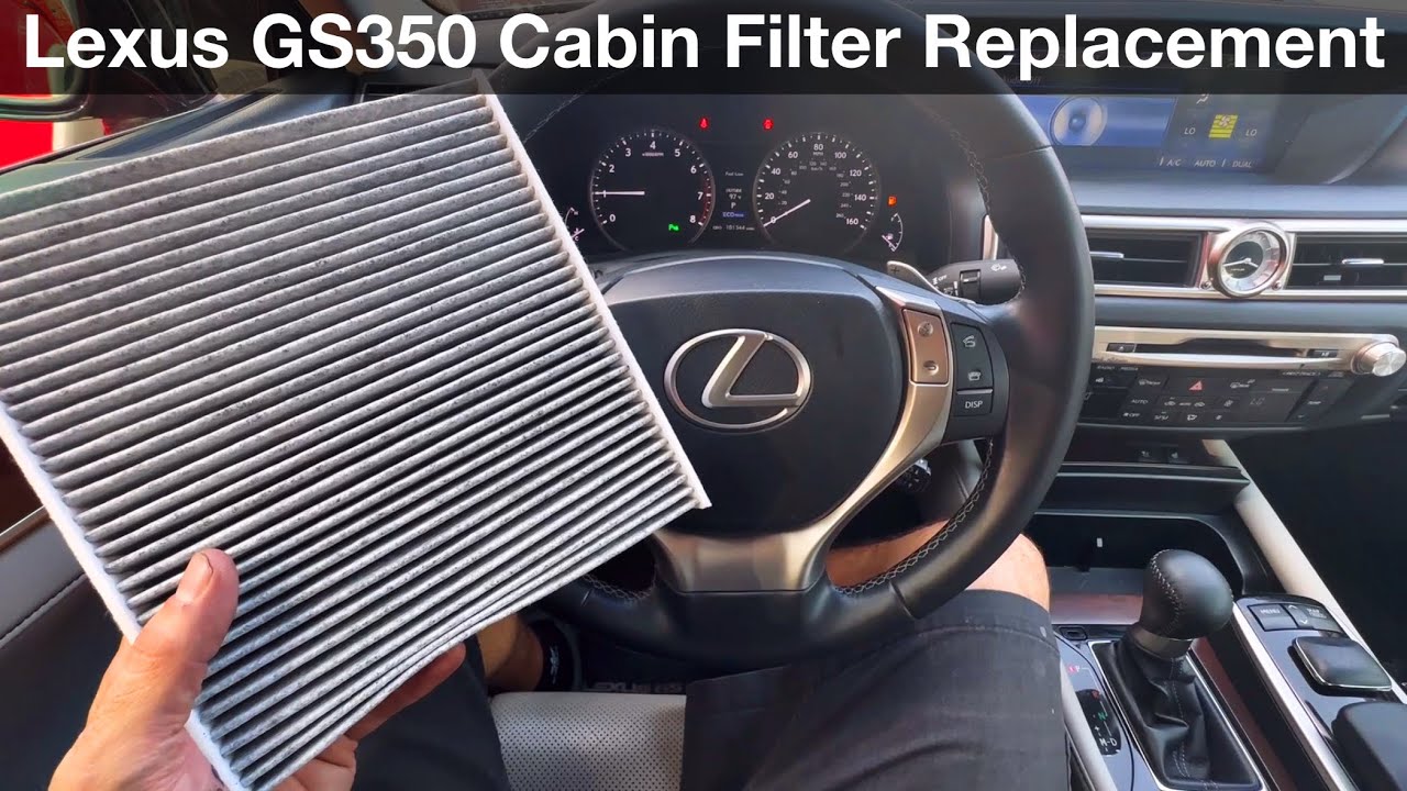 2013 Lexus GS350 How to replace cabin air filter - YouTube