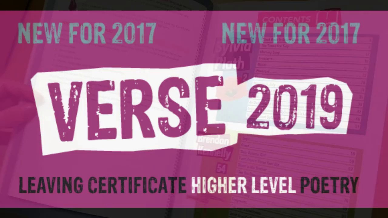Verse 2019 - Leaving Certificate Higher Level Poetry - a first peek ...