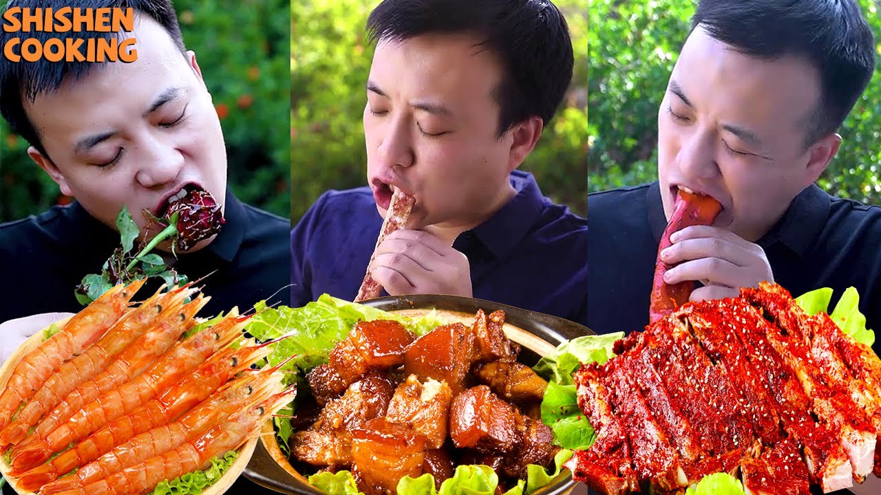 Is this a chicken comb? | Chinese Food Eating Show | Funny Mukbang ASMR ...